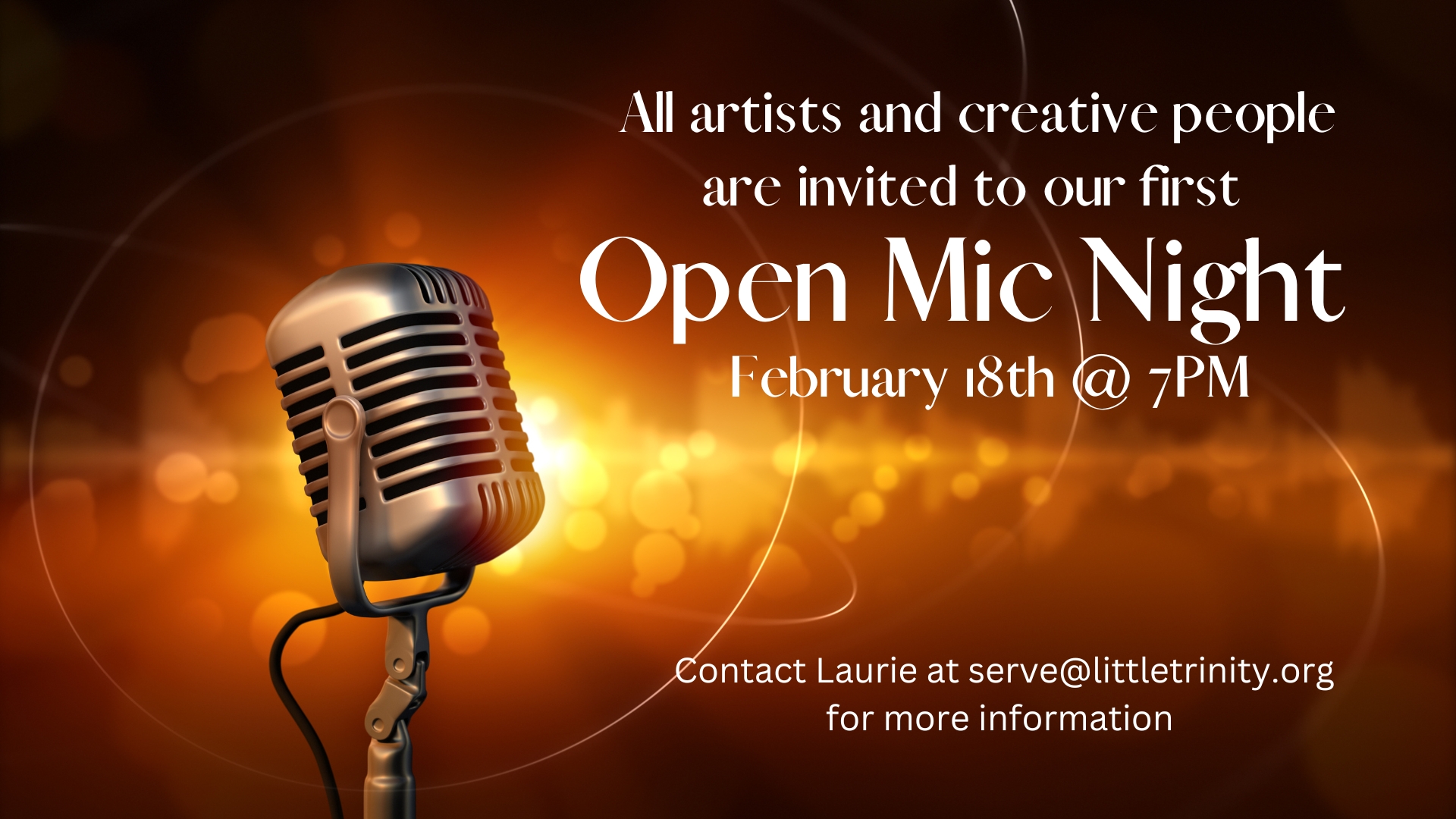 Upcoming Events – Little Trinity