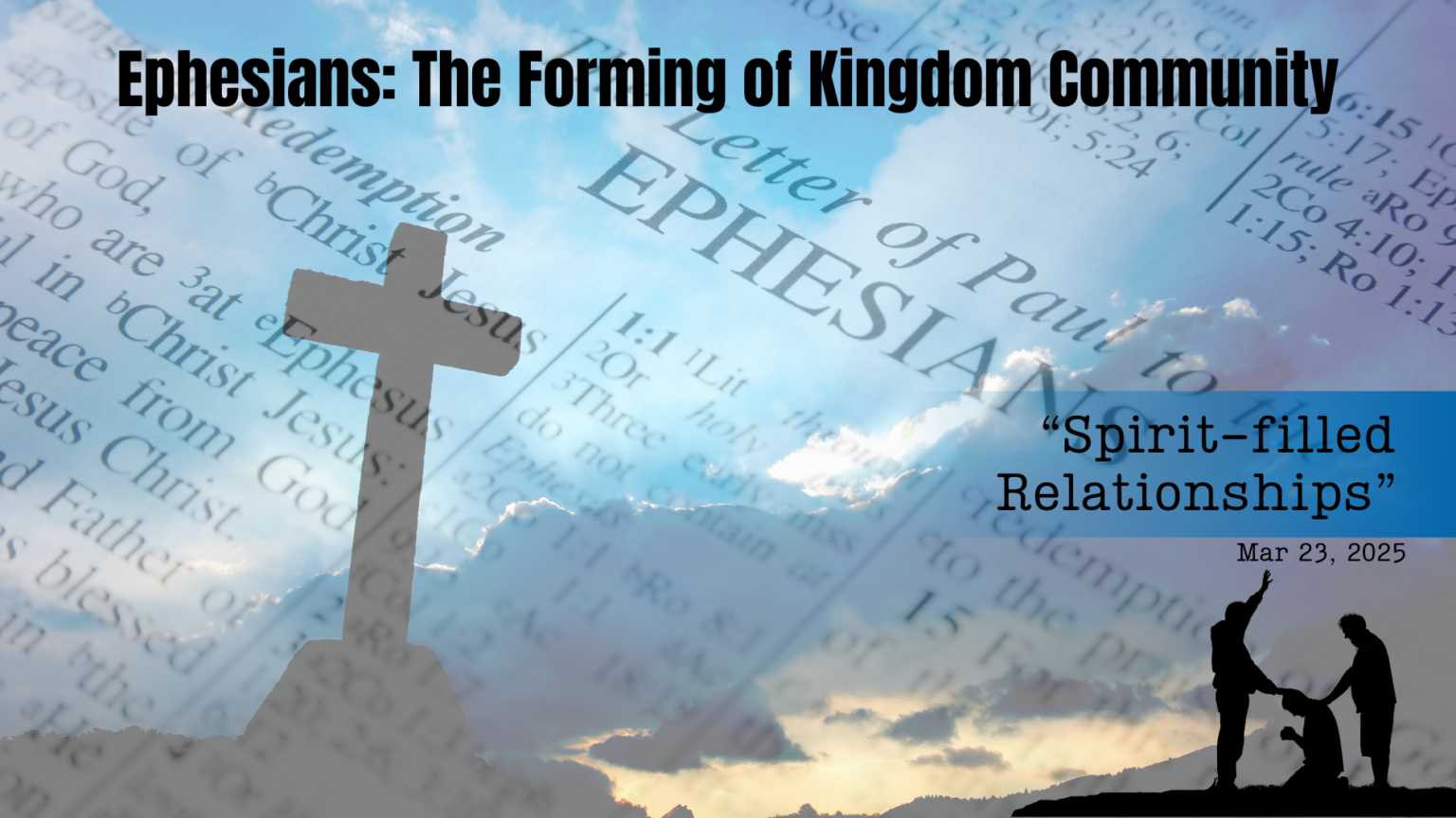 Ephesians – The Forming of a Kingdom Community“Spirit-filled ...